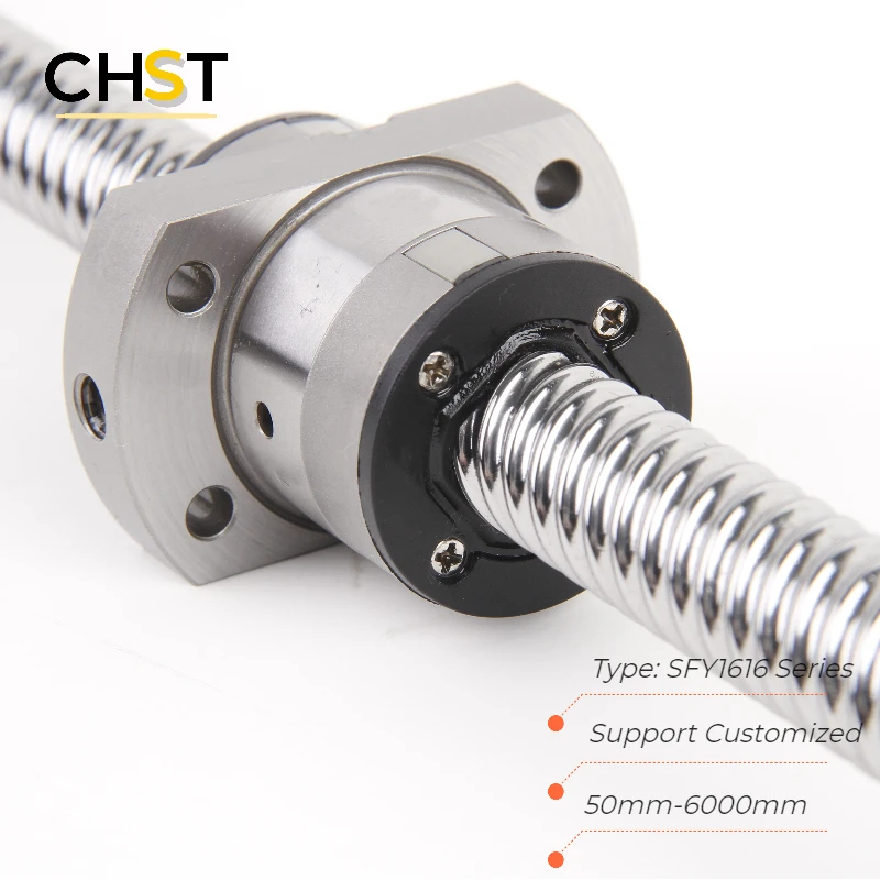 Ball Screw SFY1616 1000mm CNC High Speed Ballscrew R16 Lead 16mm ...