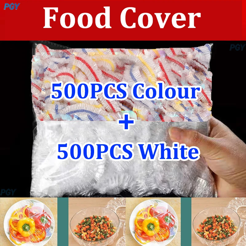 100-1000PCS-Color-Disposable-Food-Cover-Wrap-Food-Grade-Fresh-keeping ...