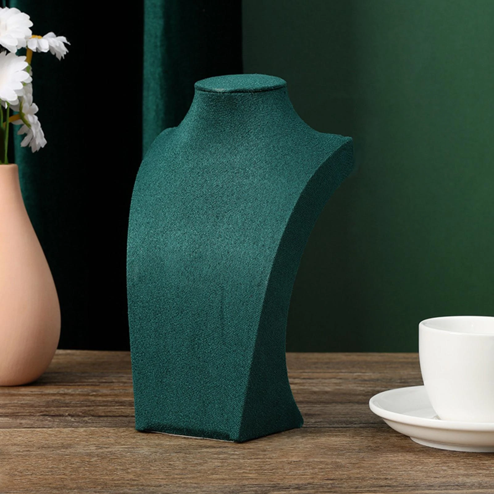 Velvet Jewelry Display Model Bust Stand Organizer | Display Stand ...