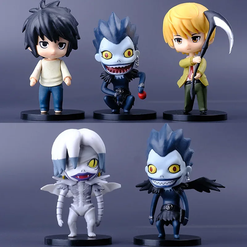 10cm-Death-Note-Anime-Figure-1200-L-Lawliet-1160-Yagami-Light-Action ...