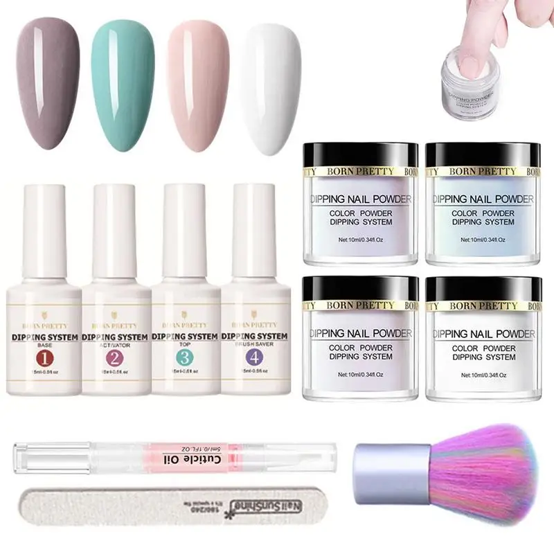 Dipping-Nail-Powder-Nail-Dip-Kit-For-Beginners-With-Everything-Quick ...