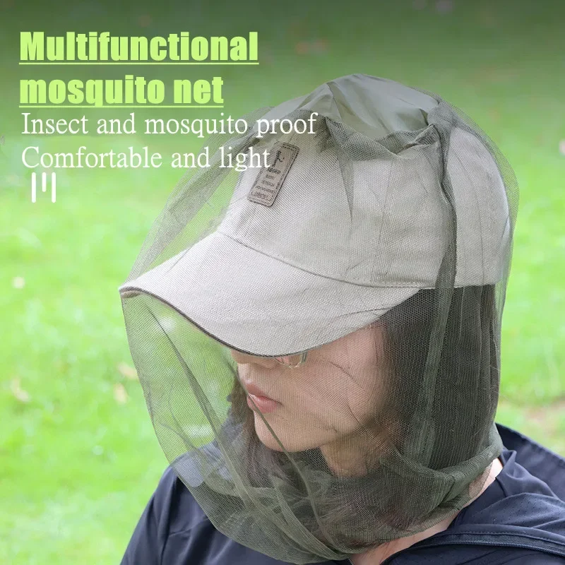 1-2Pcs-Outdoor-Head-Face-Mask-Hat-Net-Cover-Anti-mosquito-Mosquito-Cap ...