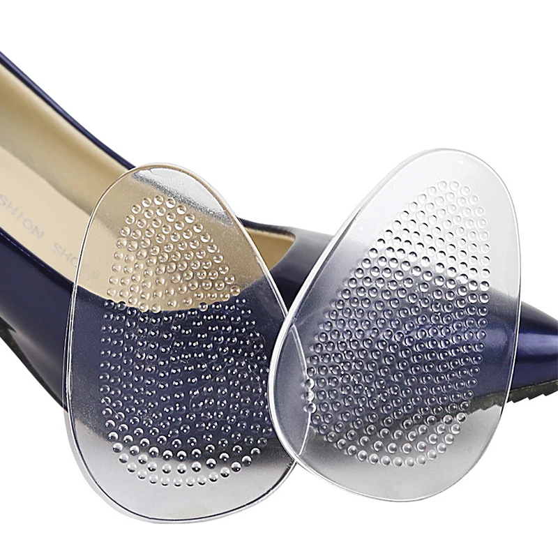 2Pc Insoles Ladies High Heel Shoe Insole Female Half Pad Silicone ...