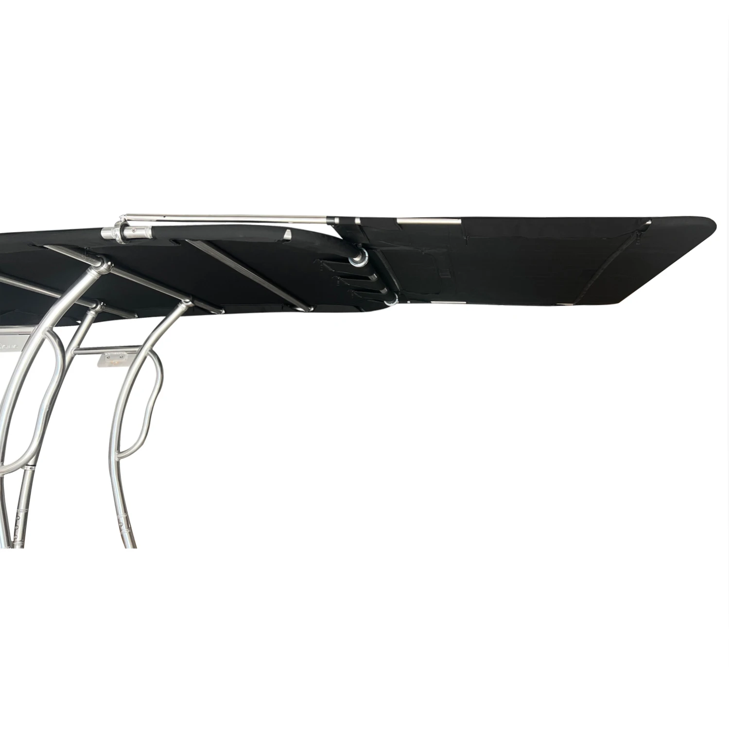 Dolphin Pro + Slidable Extension Bimini Boat Stern Shade, Black Canopy ...