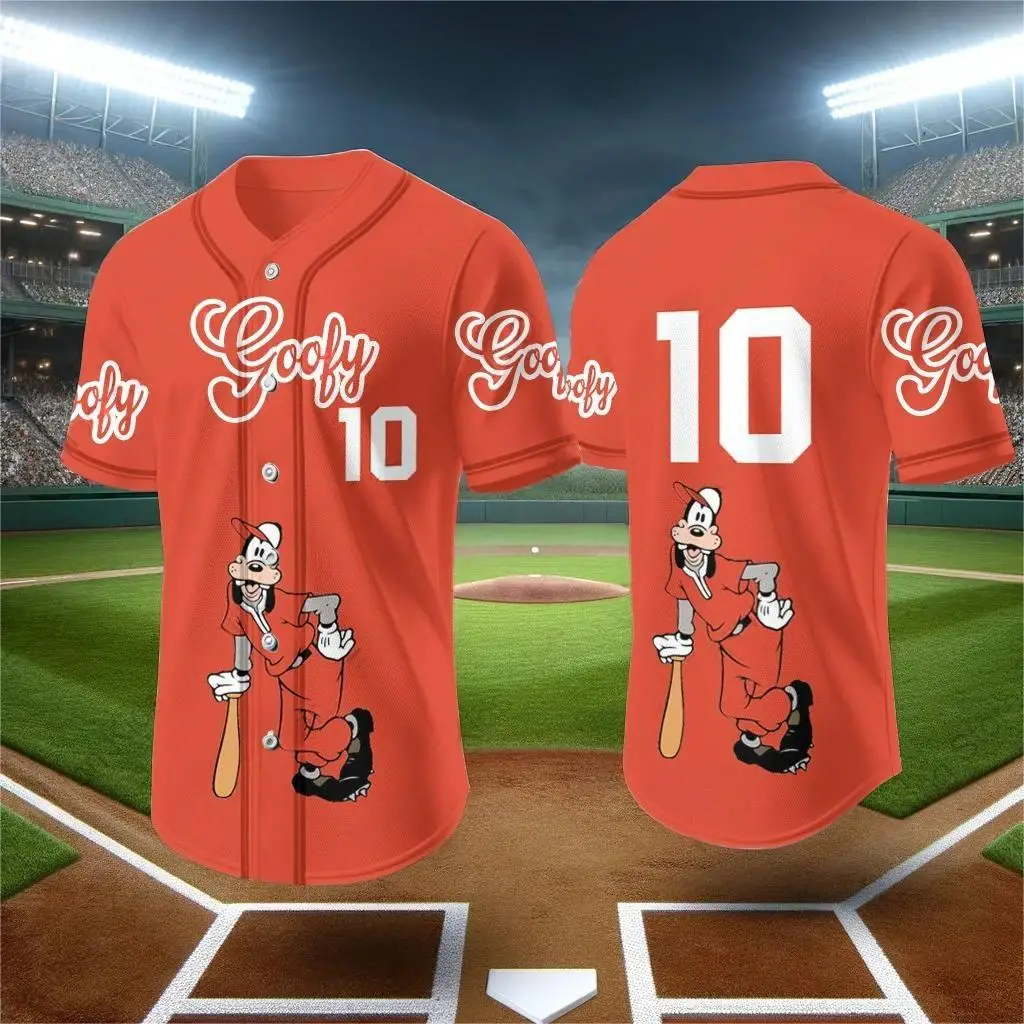 Miniso-2024-New-Cute-Goofy-Printed-Baseball-T-Shirt-Children-Adult ...