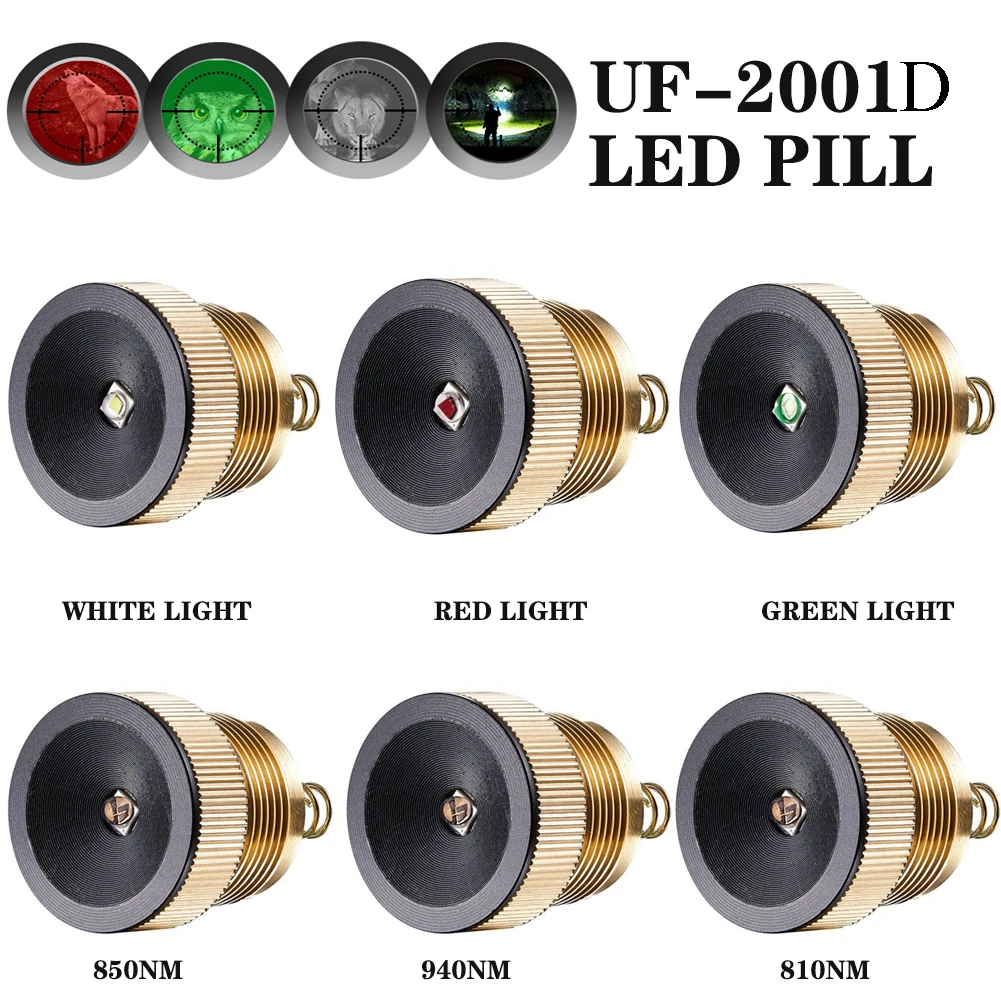 UniqueFire-IR850nm-940nm-Red-Green-White-Light-Led-Bulb-Drop-in-Pill ...