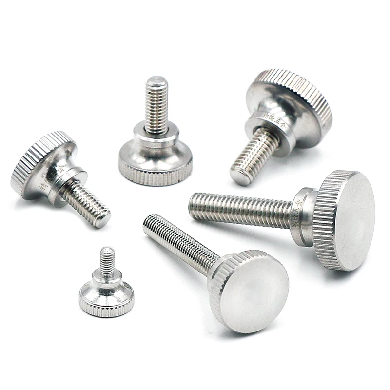 GB834 Stainless Steel Knurled Head Step Thumb Screw With Collar M2 M2.5 M3 M4 M5 M6