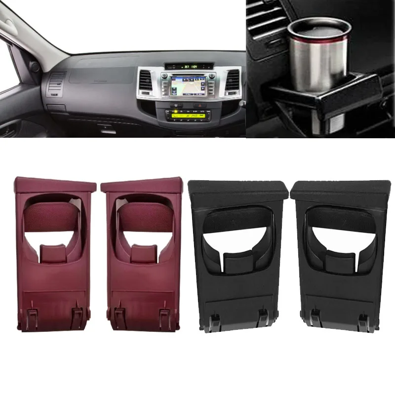 1 Pair Dash Cup Holder Tray For Toyota Hilux Vigo Fortuner SUV SR MK6 ...