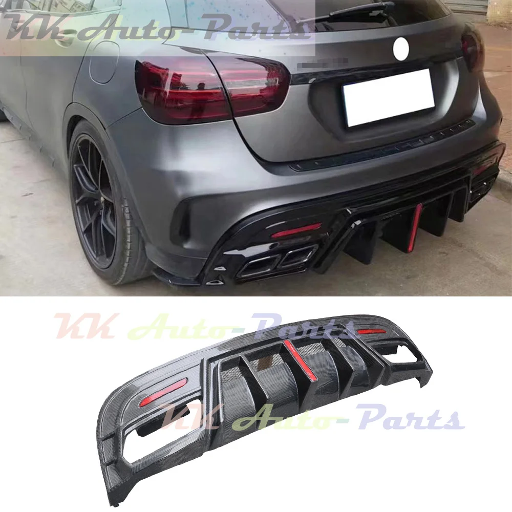 For-Benz-GLA-Class-X156-GLA45-AMG-2013-2019-Carbon-Fiber-Diffuser-Rear ...