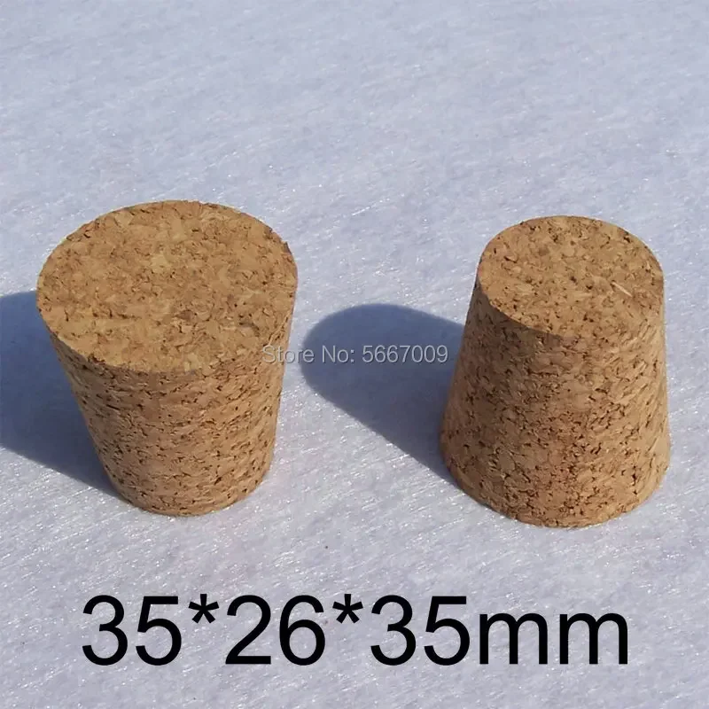 35-26-35mm-Lab-Wooden-Corks-Test-Tube-Stoppers-Glass-Bottle-Tea-Seal ...