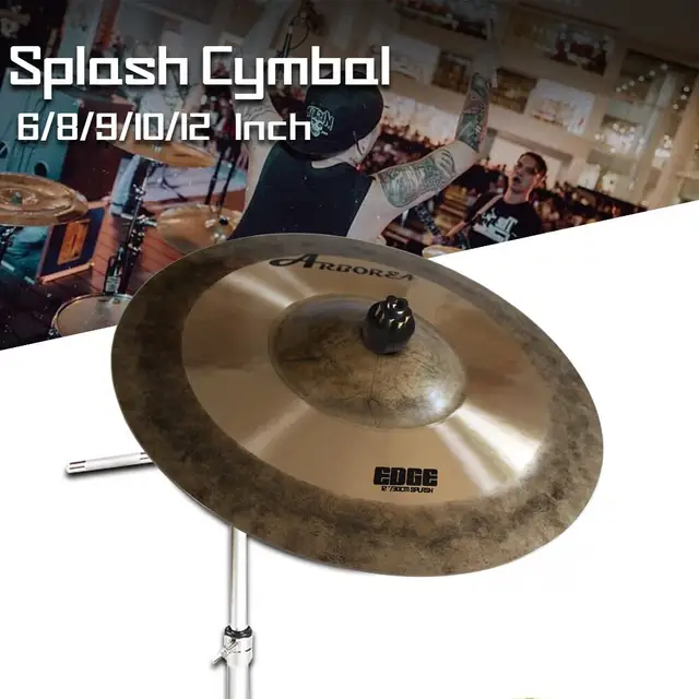 Low Volume Cymbals Arborea Low Volume Splash Cymbal 10 Inches Practice ...