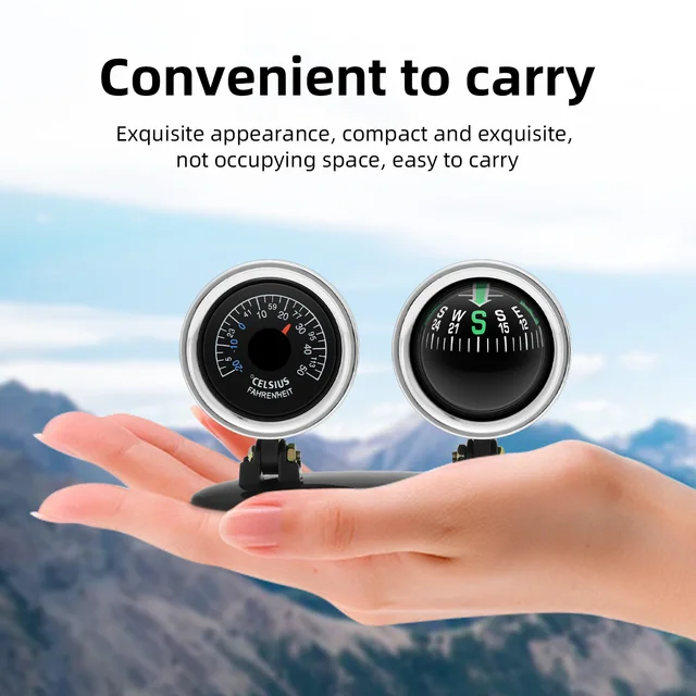 Car Digital Compass Thermometer