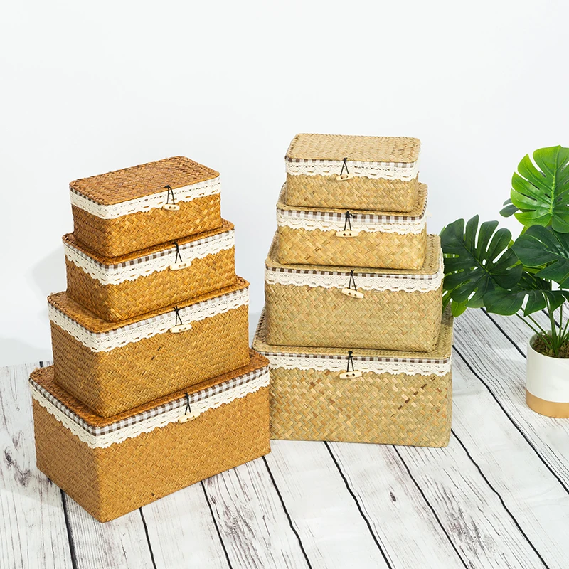Natural-Woven-Storage-Baskets-Seagrass-Storage-Box-with-Lid-Rectangular ...