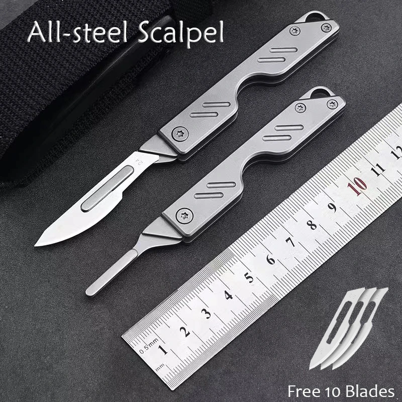 Stainless Steel Quick opening Folding Knife Utility Knife Mini Folding ...
