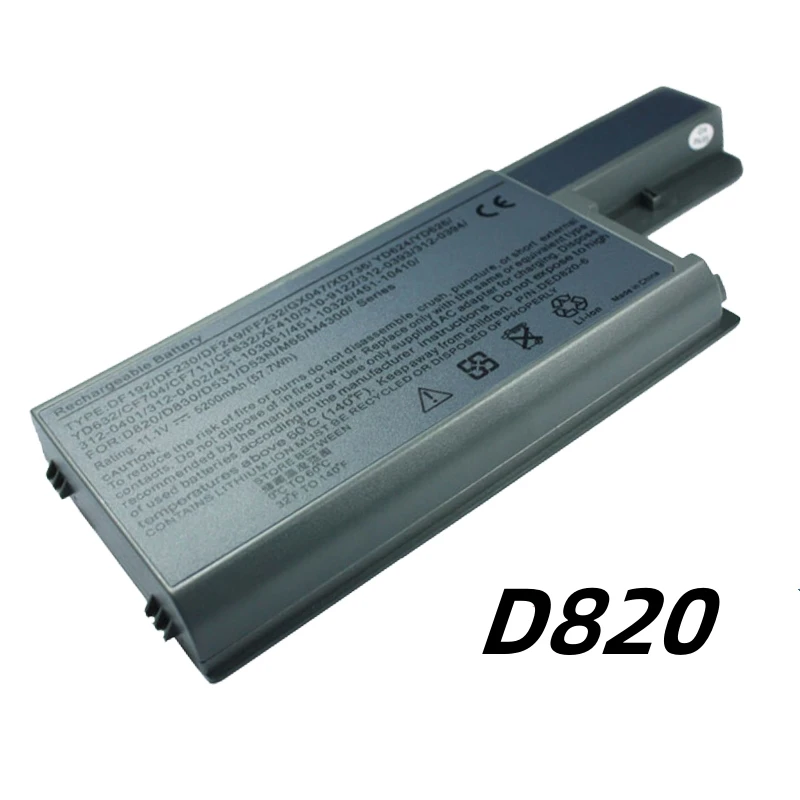D820 11.1V Laptop Battery For Dell Latitude D531 D531N D830 CF623 TC030 ...