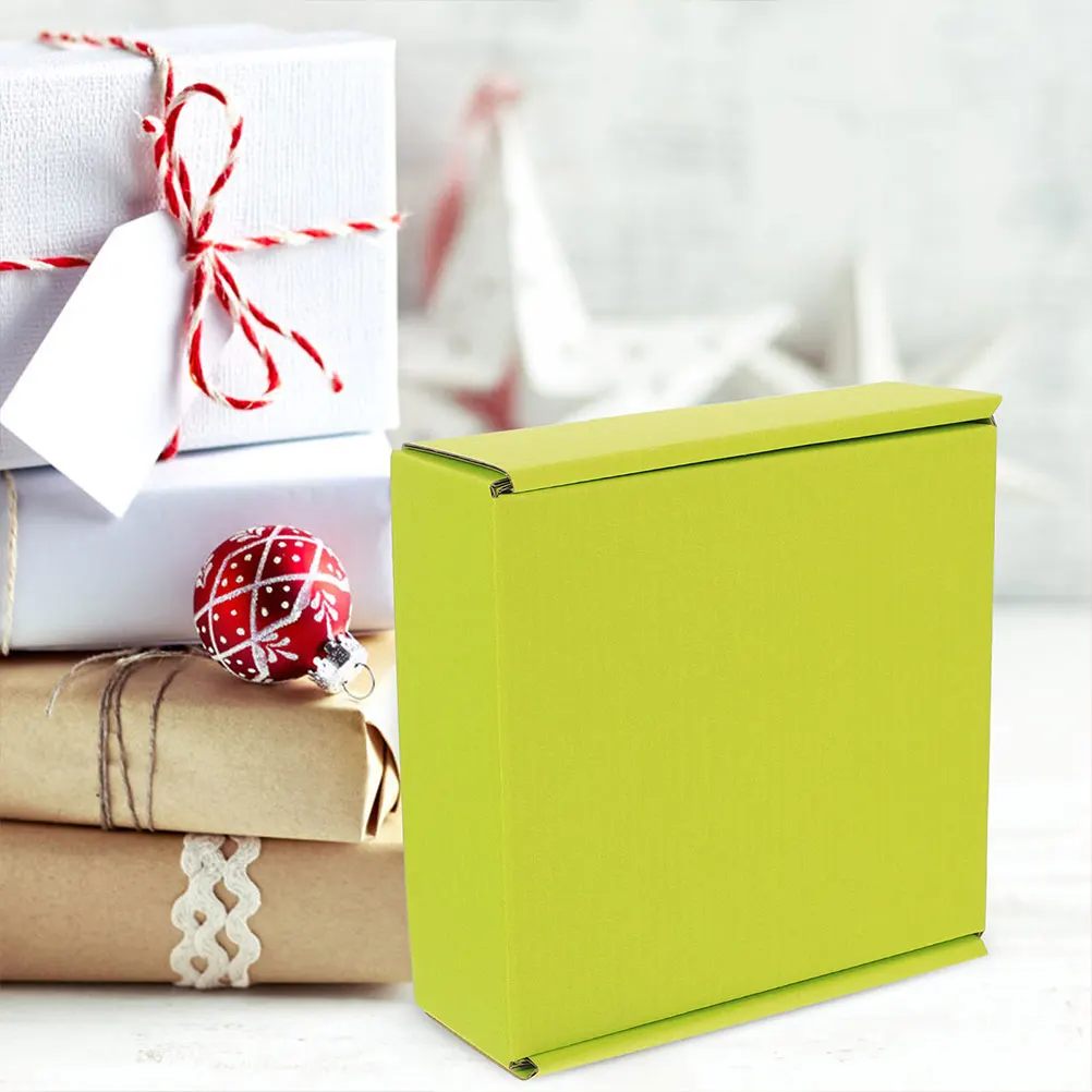10Pcs Heavy Duty Corrugated Paper Storage Boxes Strong Flat Top Design ...