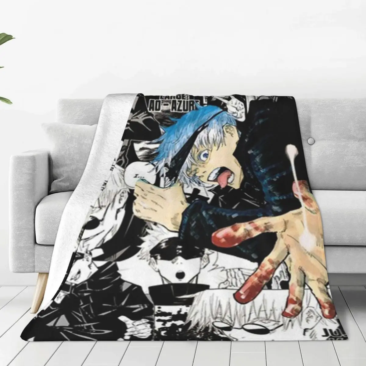 Gojo-mantas-de-franela-Satoru-Jujutsu-Kaisen-impresionante-manta ...