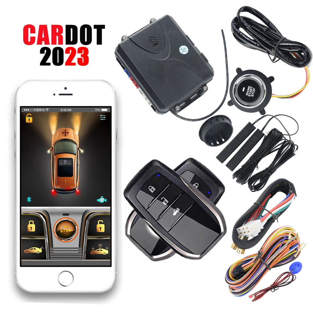 Cardot Smart Pke Keyless Entry Remote Starter Engine Start Stop Car ...