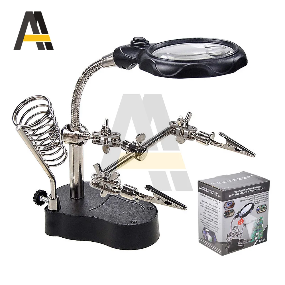 Repair-Assistance-Clamp-Light-Magnifying-Glass-for-Mobile-Phone ...