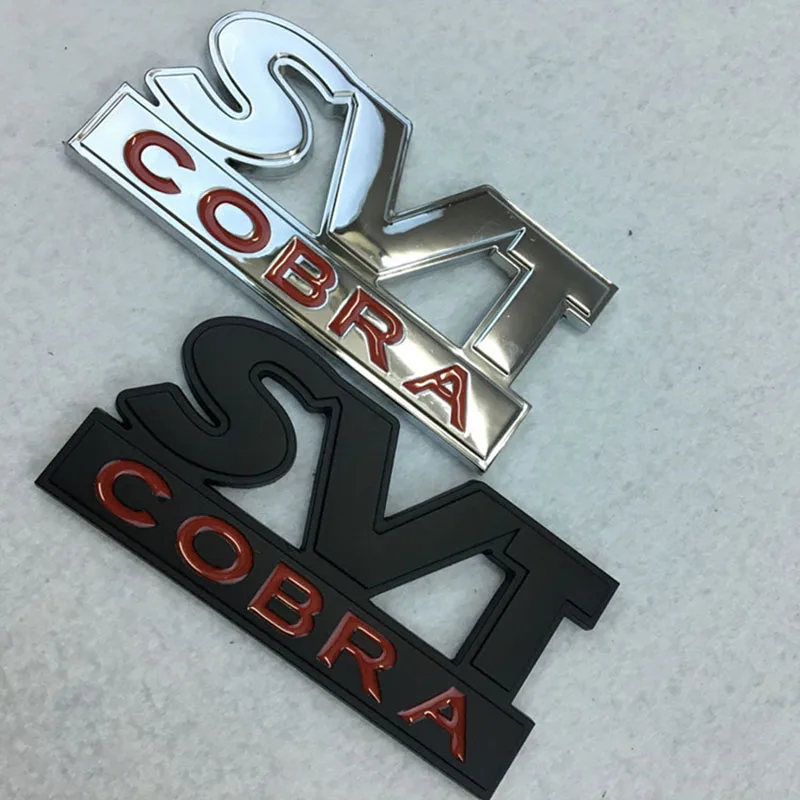 3D-Metal-Chrome-Black-Logo-SVT-COBRA-Emblem-Car-Trunk-Badge-Decal-For ...