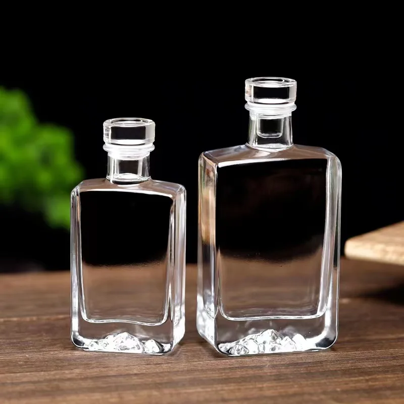 Liquor-Glass-Alcohol-Bottle-100ML-Lead-free-Whiskey-Decanter-Wine-Glass ...