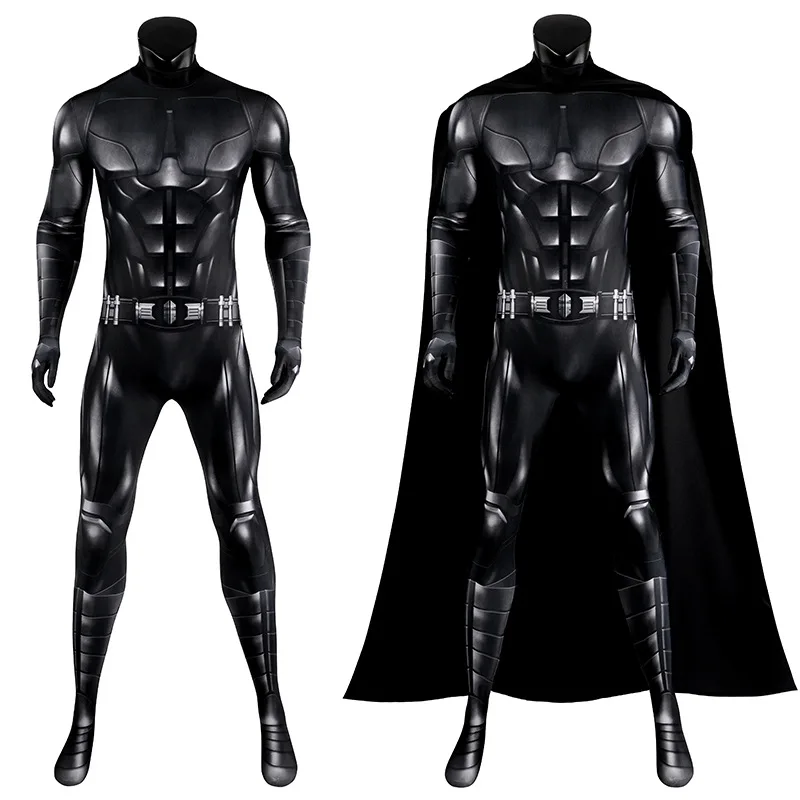 Superhero-Cosplay-Bat-Costume-Full-Sets-Bodysuit-Cape-Mask-Man-3D ...