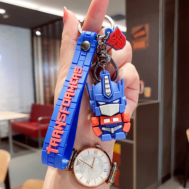 Cartoon-Anime-Robot-Key-Chains-Silicone-Optimus-Prime-Bumblebee ...