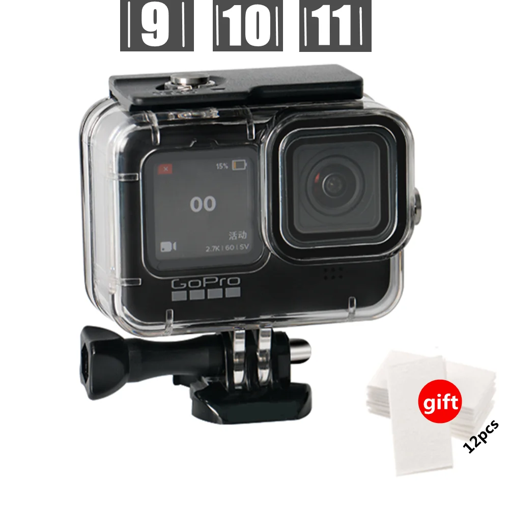 Waterproof-60M-Housing-For-GoPro-Hero-11-10-9-Black-Case-Diving ...