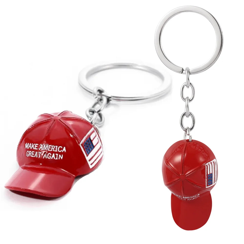 Trump-Red-Hat-Keychain-American-Flag-Hat-Make-America-Great-Again-MAGA ...