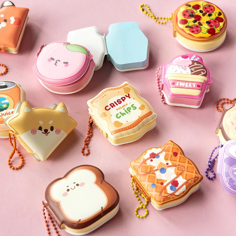4PCS Cartoon Soft Silicone Cover Pad Paper Sticky Notes Planner Sticker ...