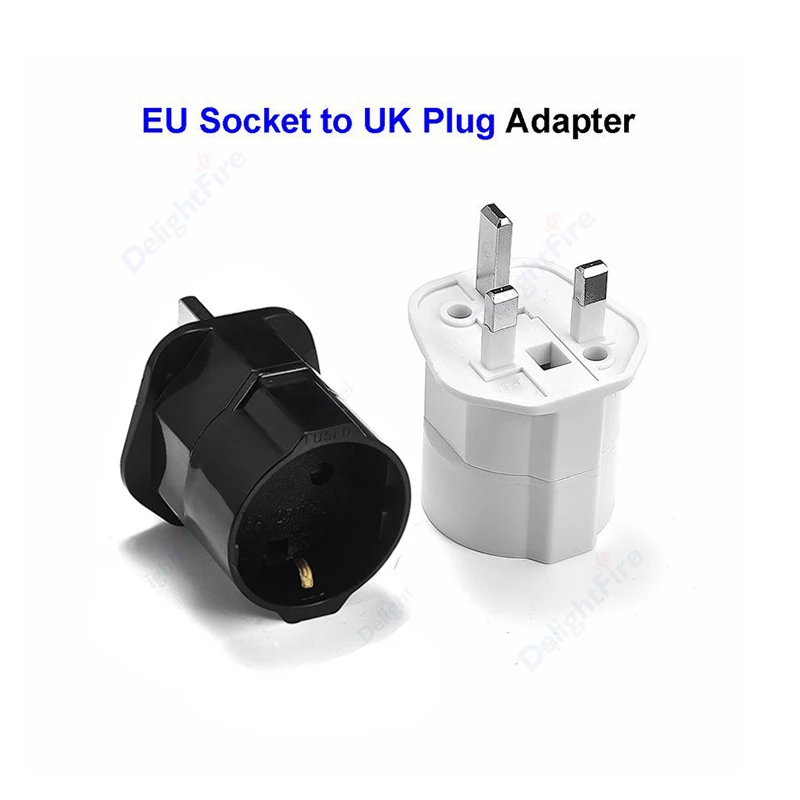 Multifunctional-250V-13A-EU-Euro-European-to-UK-Plug-Adapter-Power ...