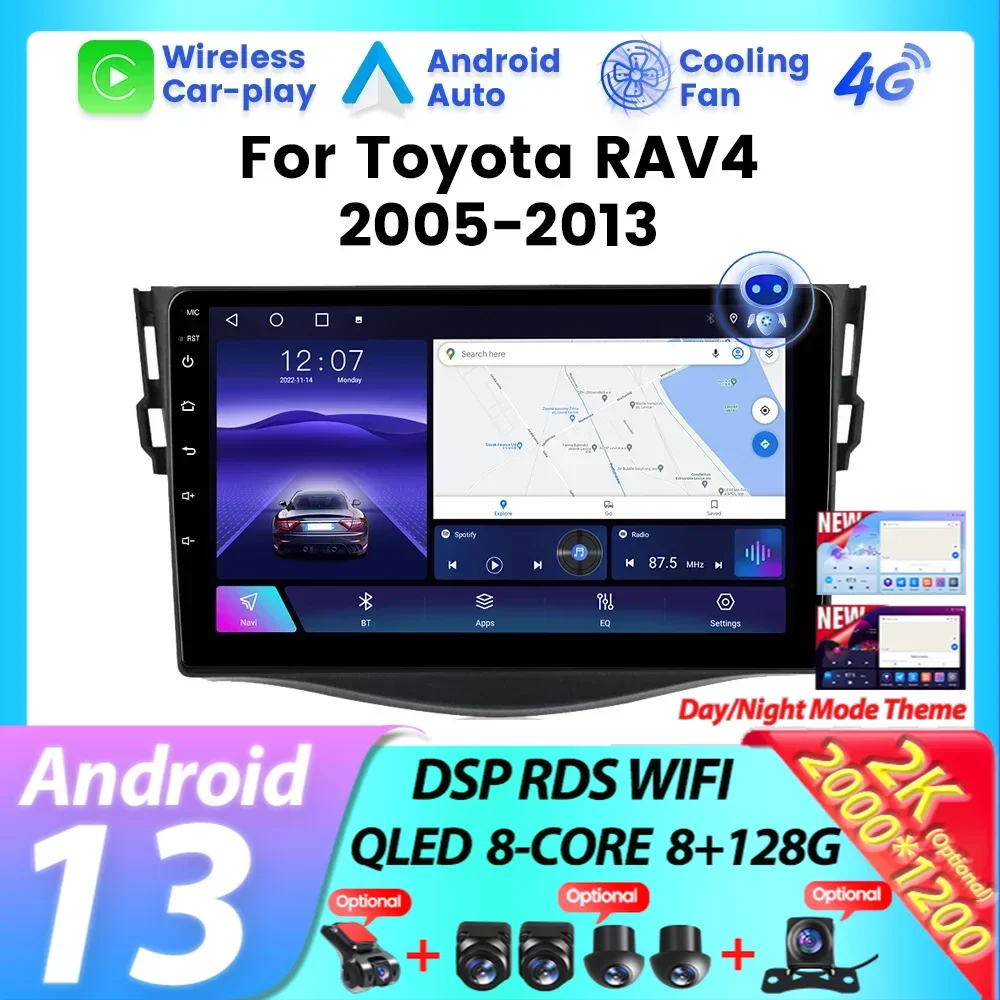 For-Toyota-RAV4-Rav-4-2005-2013-Car-Central-HD-Screen-Vehicle-GPS ...