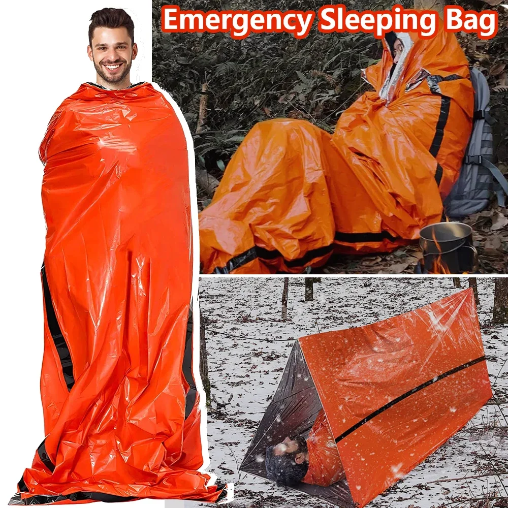 Portable-Waterproof-Emergency-Survival-Sleeping-Bag-Outdoor-Camping ...