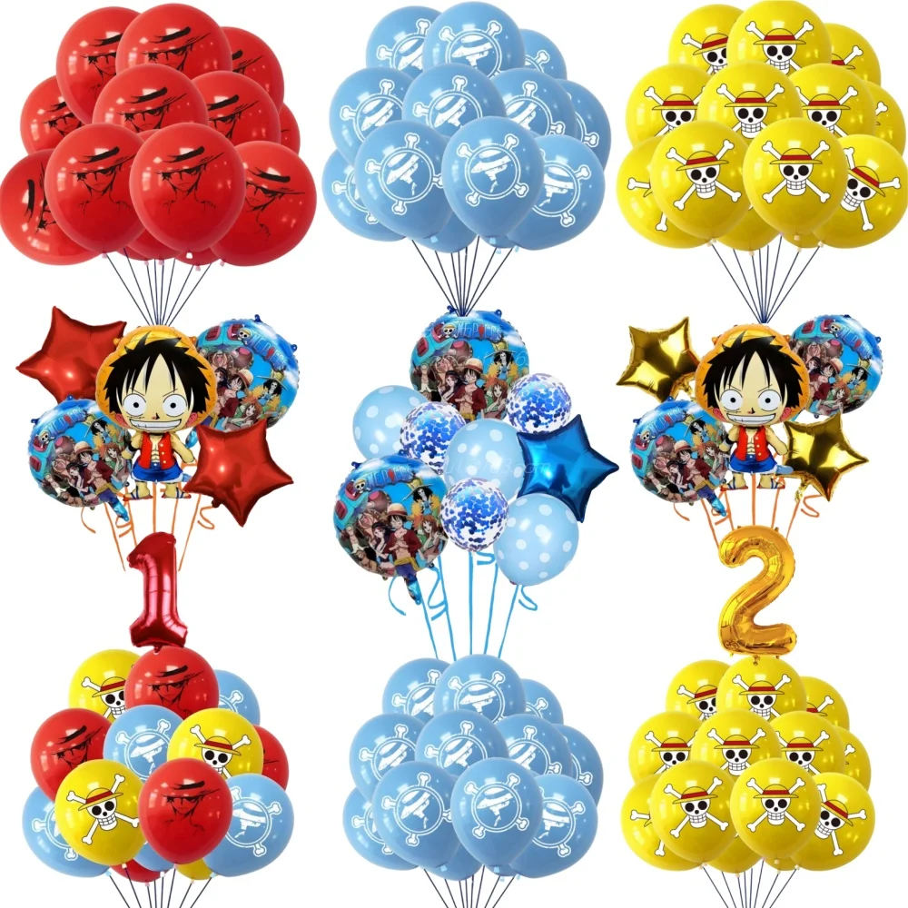 Conjunto de globos de cumpleaños de una pieza, traje con números ...