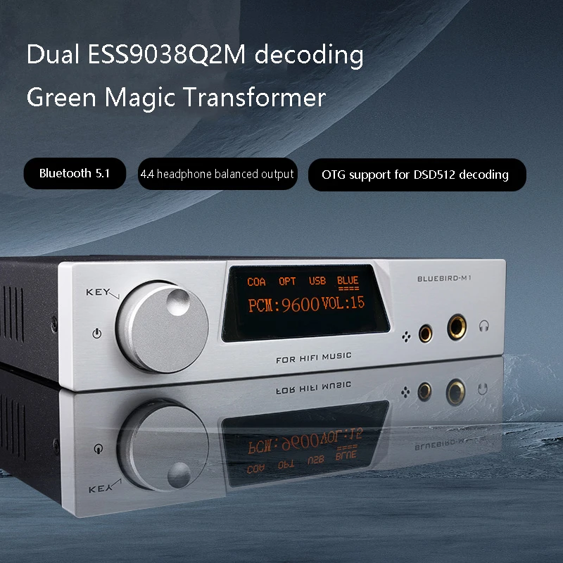 Decodificador de Audio Dual ES9038Q2M, Bluetooth 5,1, QCC5125, HIFI sin pérdidas, compatible con ...