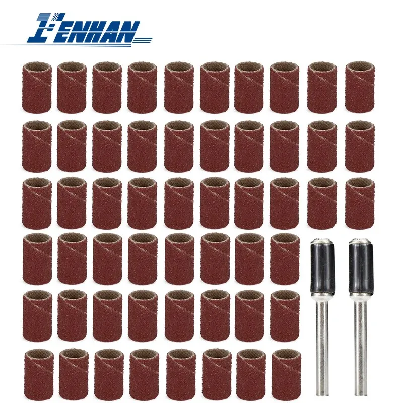 Sanding Drum Set 80/100/120 Grit Sanding Disc With 2pcs 6.35mm Drum ...