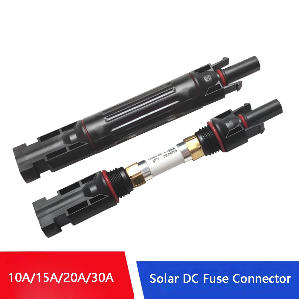 10A/15A/20A/30A Solar PV Fuse Connector Male Female IP67 Waterproof ...