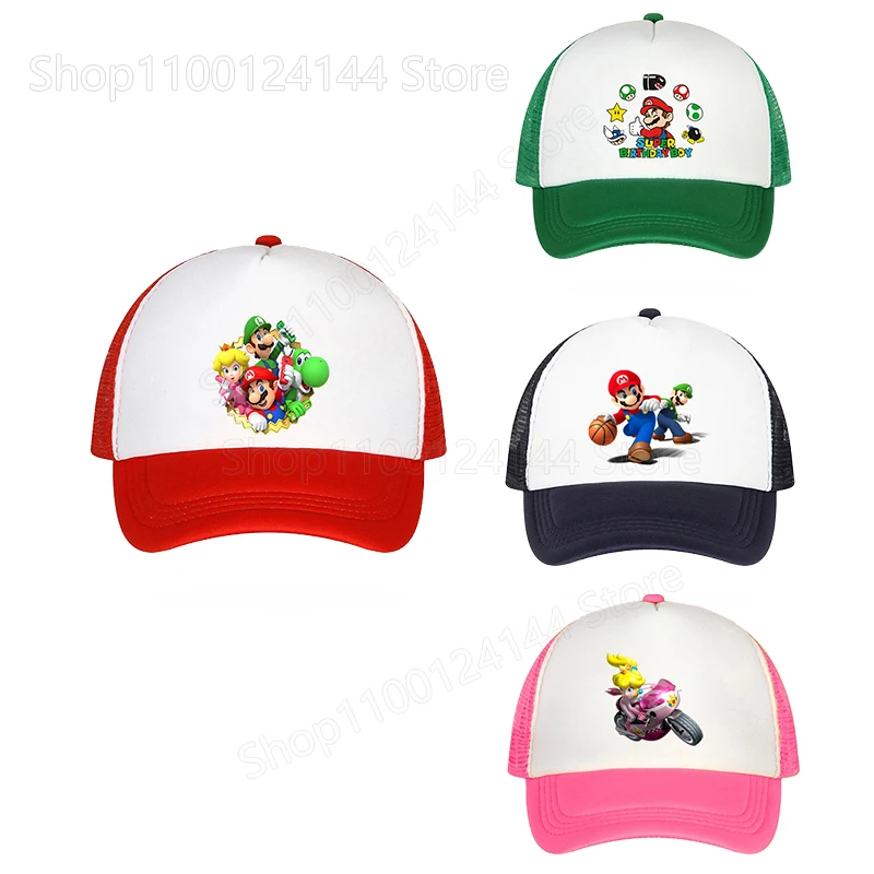 Super-Marioes-Baseball-Cap-Adjustable-Hat-Cartoon-Boys-Girls-Children ...