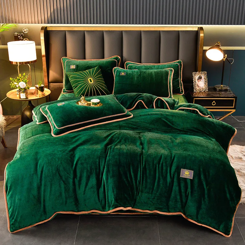 Autumn-Winter-Thickened-Milk-Velvet-Bedding-Set-4pcs-with-Comforter ...