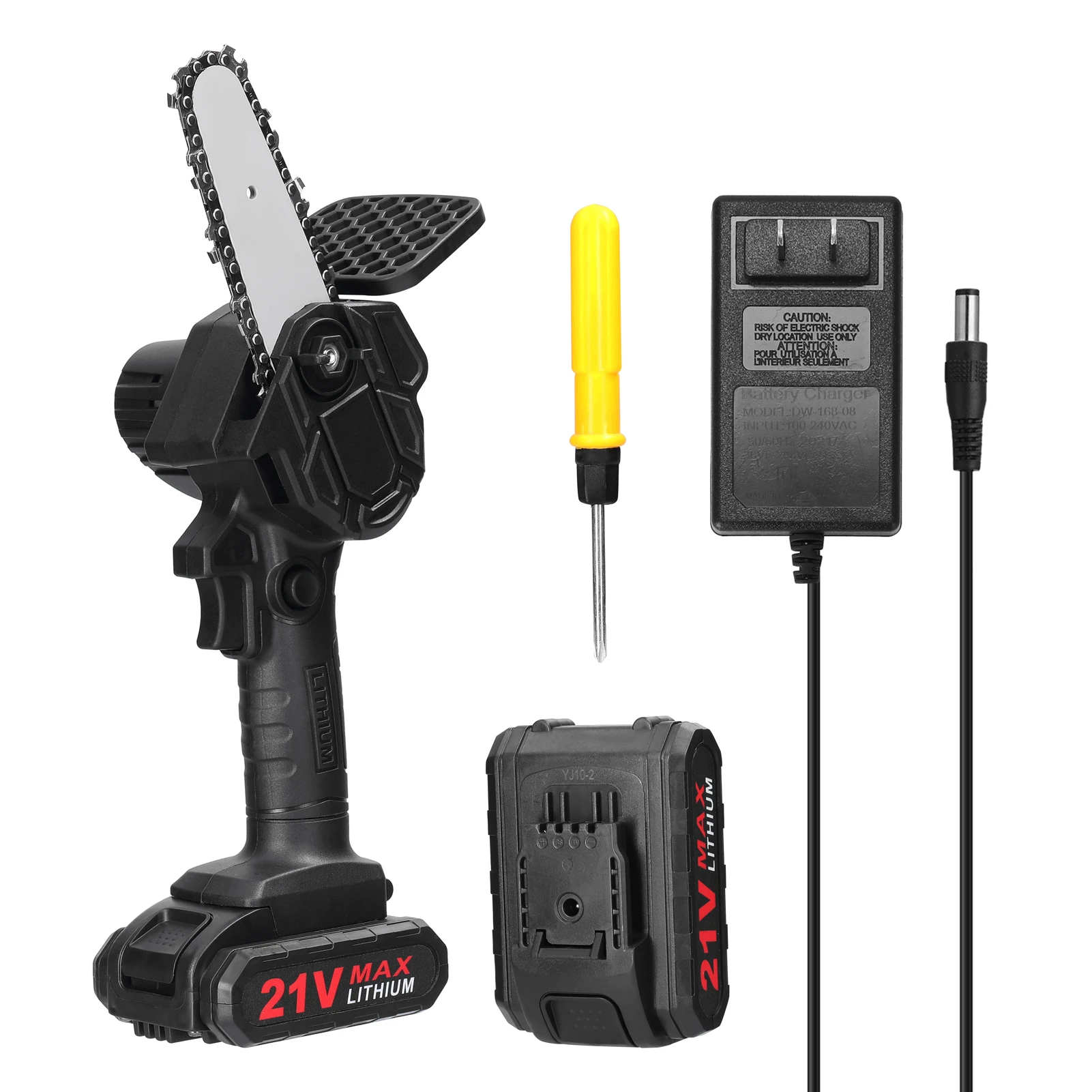 21V 500W 4inch Rechargeable Lithium Battery Electric Pruning Saws Wood ...