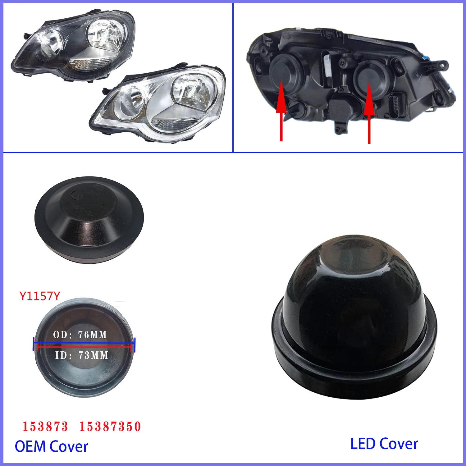 1-Pc-Headlight-Dust-Cover-For-VW-Polo-2003-2020-15387350-153873-155665 ...