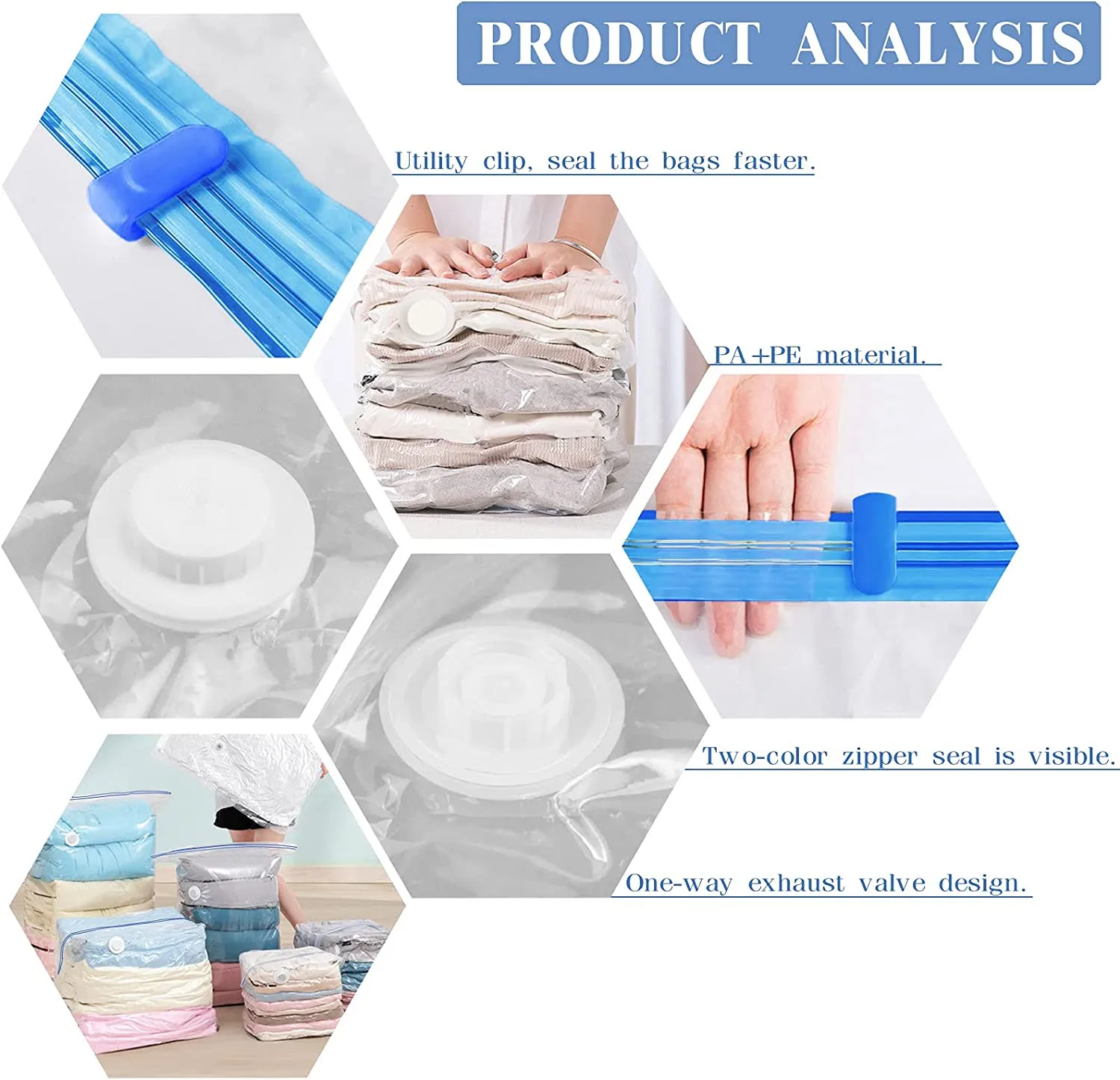 Sac de compression sous vide,Compression bag-230X120 CM--Sac De ...