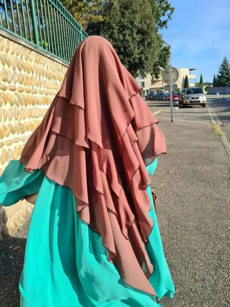 Long-Khimar-Ramdan-Eid-Muslim-Long-Hijab-Headcarf-Women-3-Layers-Jubha ...