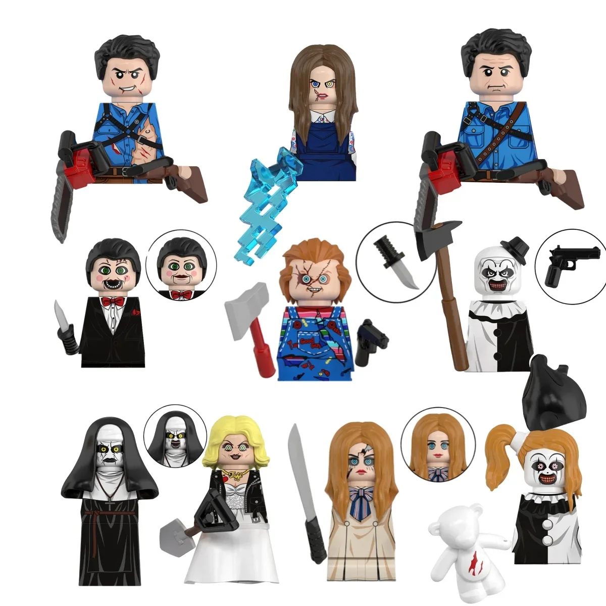 Horror Movie Action Figure Building Blocks Halloween Character M3gan ...