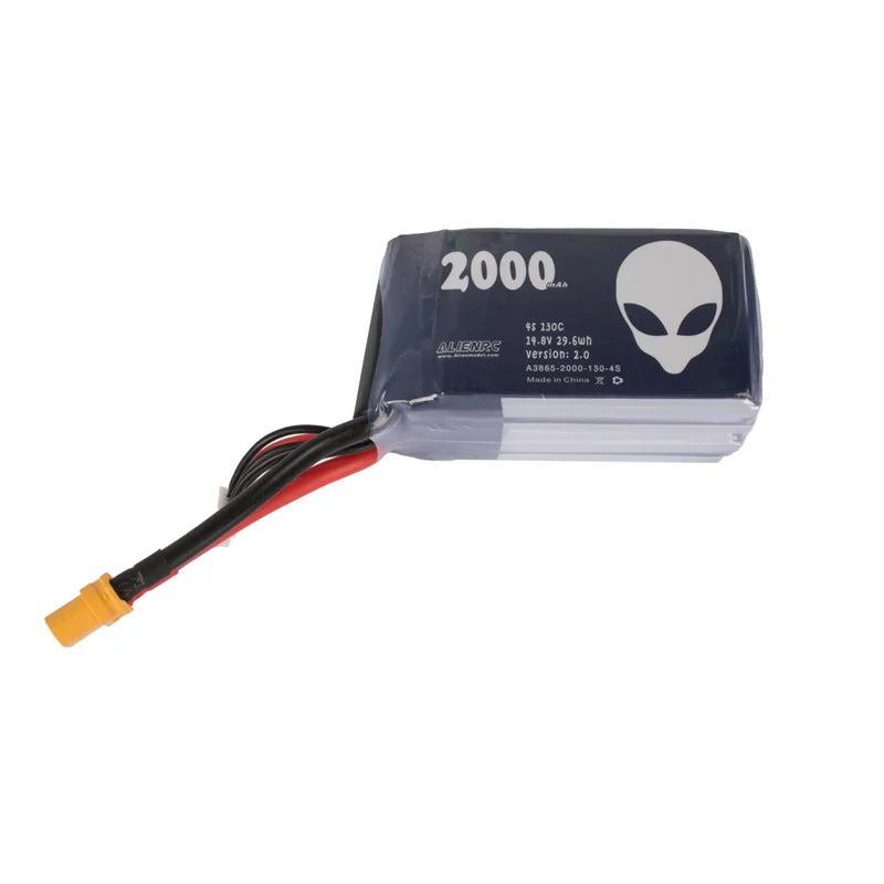 ALIENRC 2000mAh 4S 14.8V 130C UAV racing battery multi-rotor lithium ...