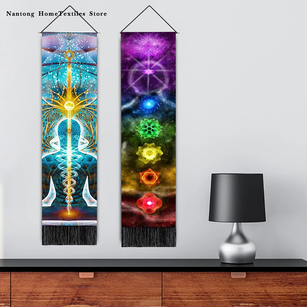 Seven Chakra Decorative Wall Hanging Tapestry Bohemia Tarot Phase ...