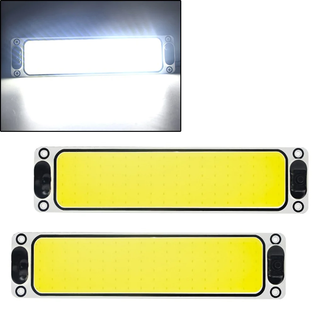 2pcs White Cob 108 Smd Led 12v 24v Panel Dome Lamp Auto Car Interior ...