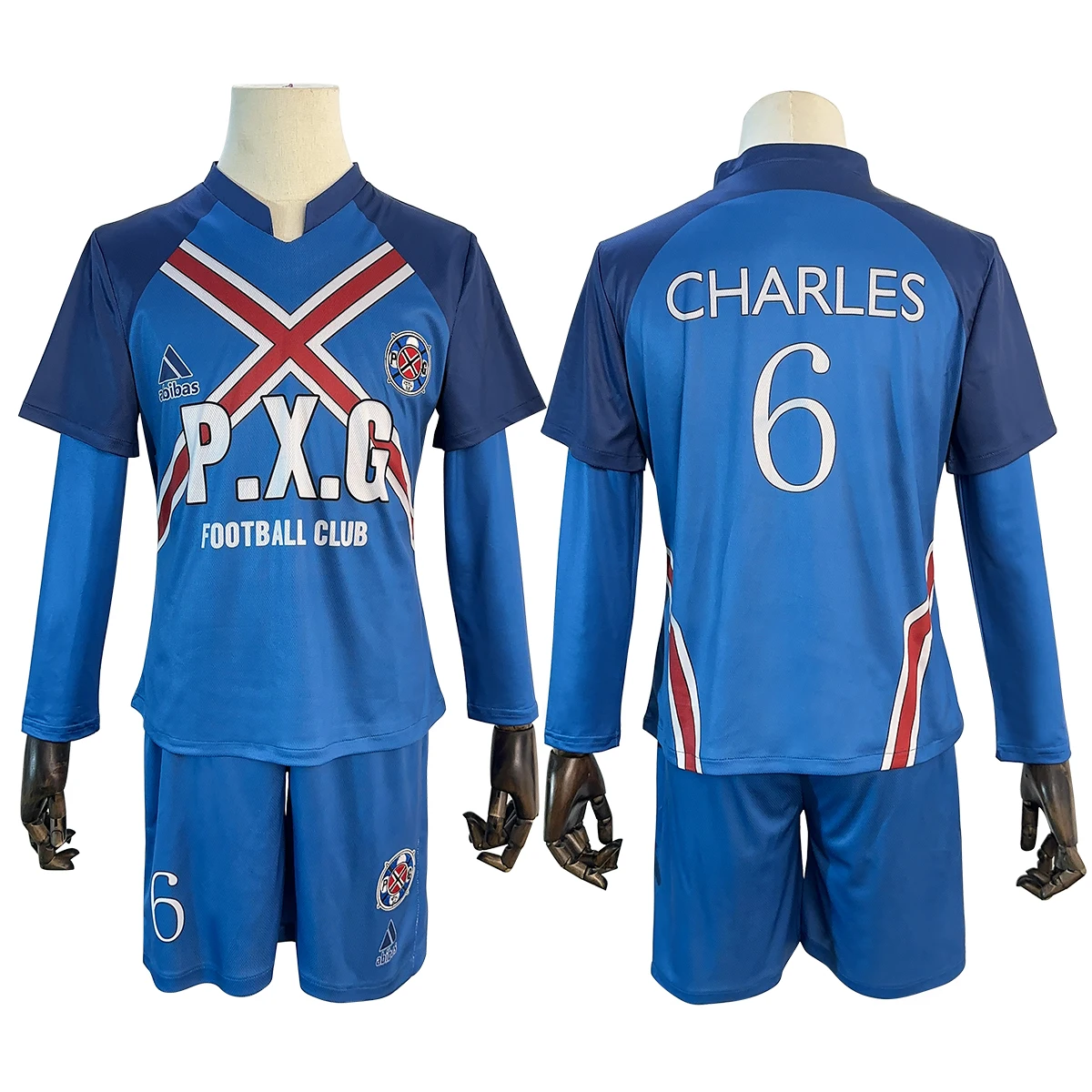 HOLOUN-Blue-Lock-Anime-Charles-Cosplay-Costume-P-X-G-Jersey-NO-6 ...