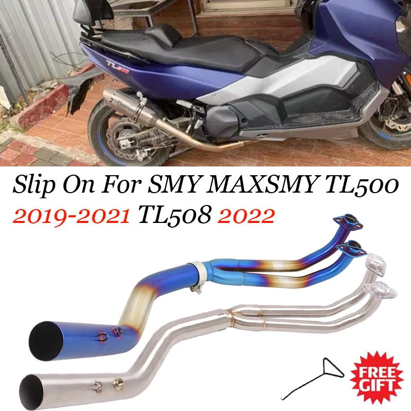 Motorcycle Exhaust Escape Systems Modified Front Link Pipe 51mm Muffler