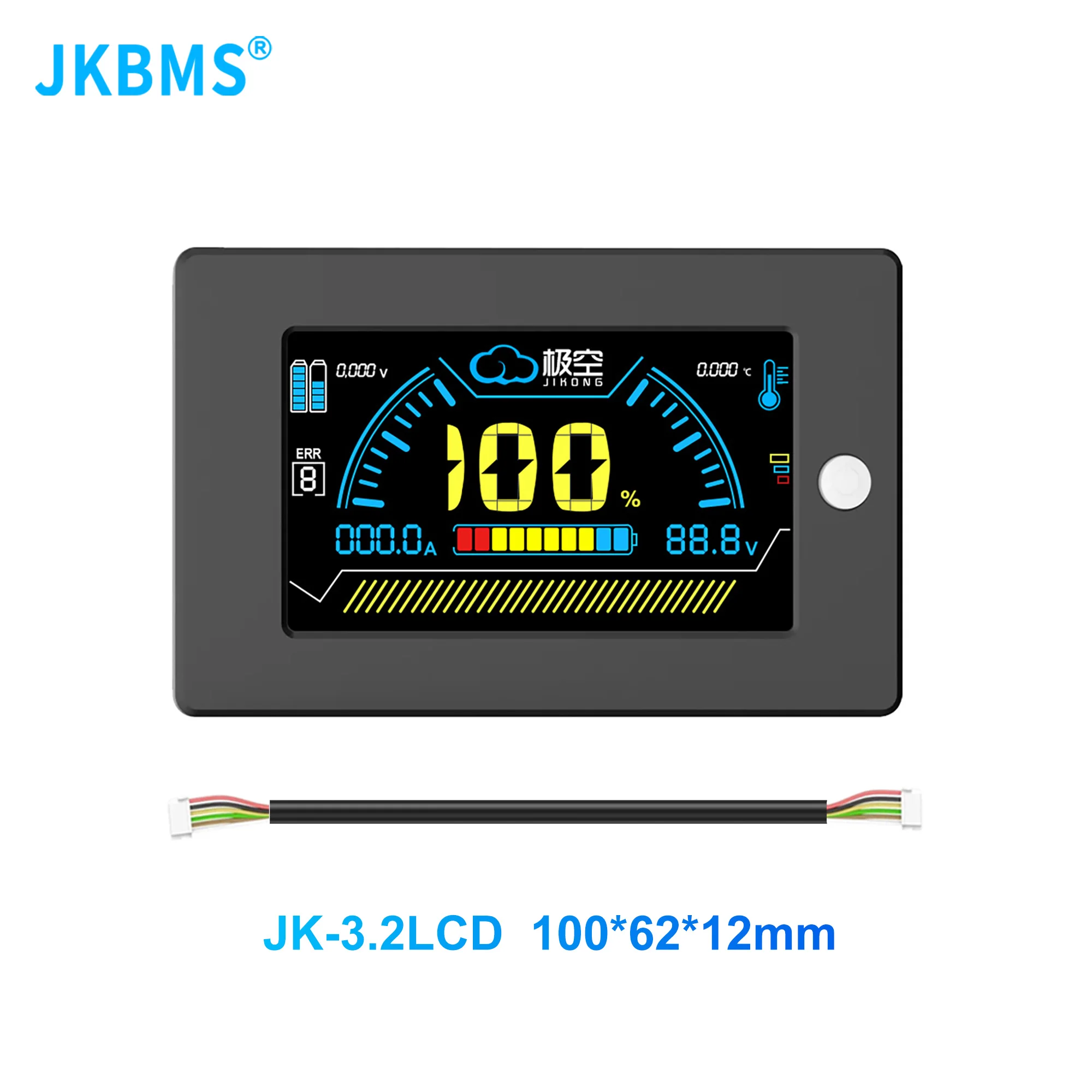 JKBMS-Smart-BMS-LCD-Display-3-2-Inch-Lithium-Battery-Smart-Bms-Accessories-Intelligent-Battery ...